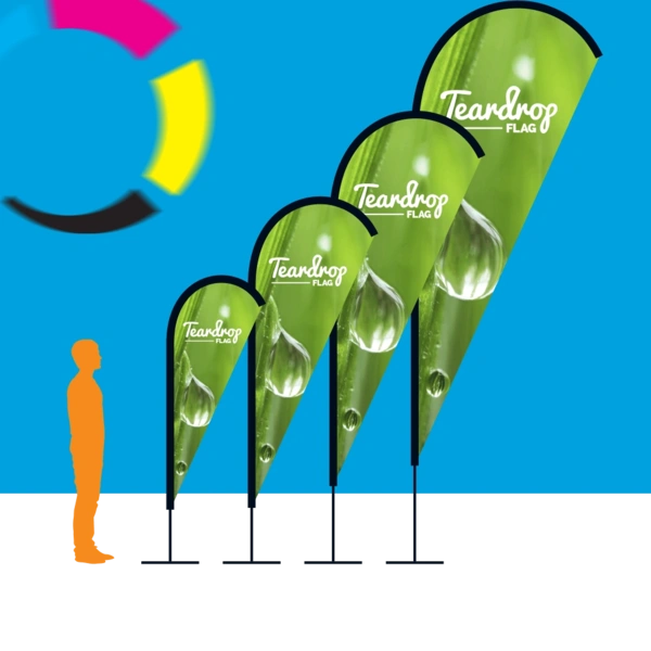 Teardrop Flag Printing Service | Sussex Print